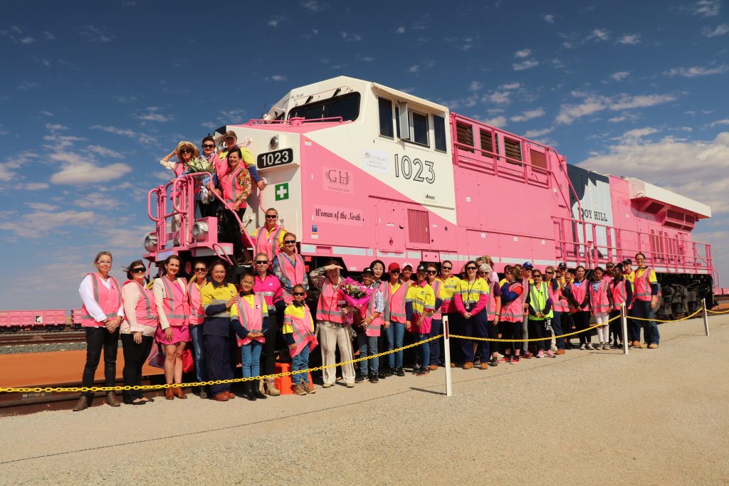 Pink Trucks, Pink Ship and now, Pink Trains!
