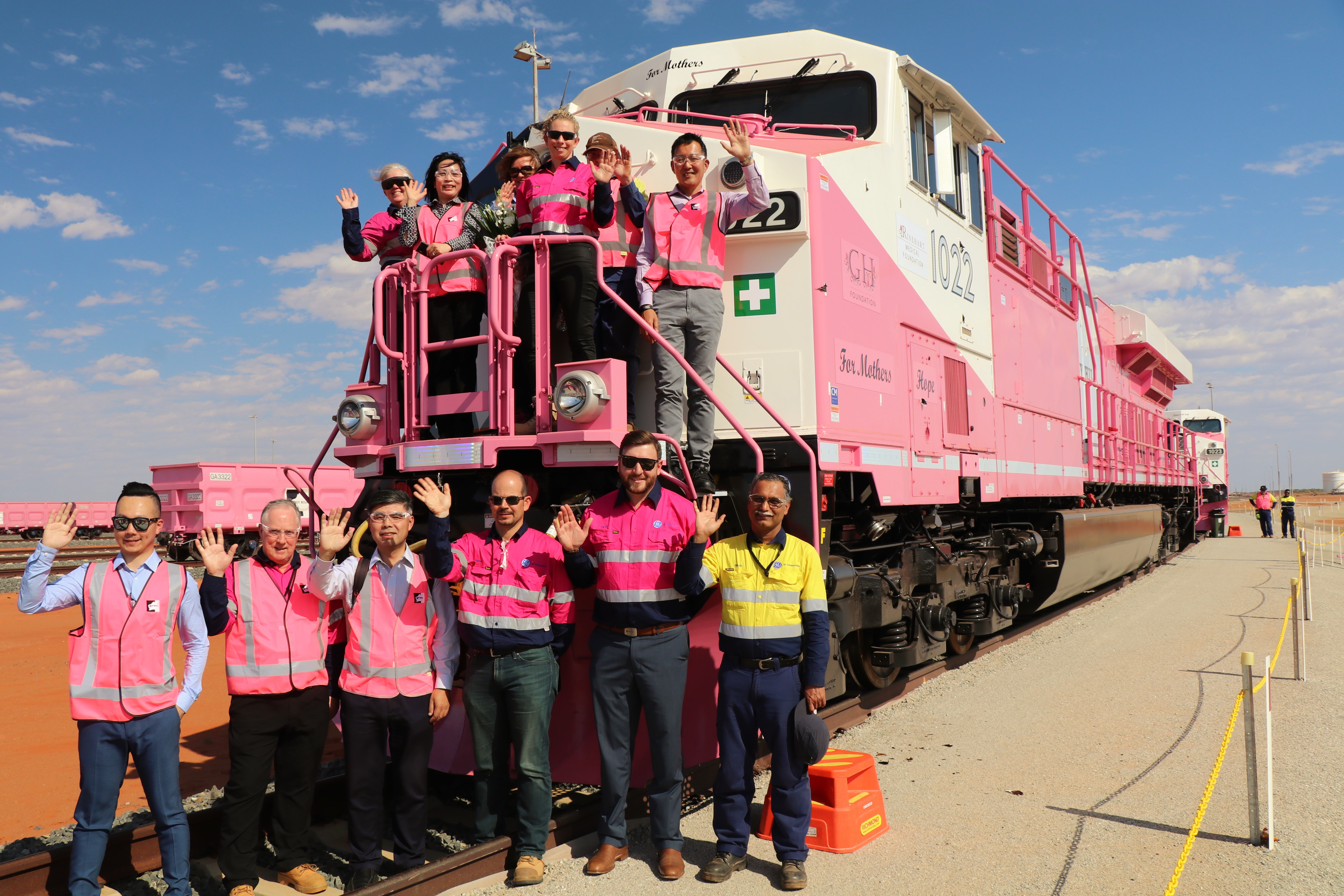 Pink Trucks, Pink Ship and now, Pink Trains!