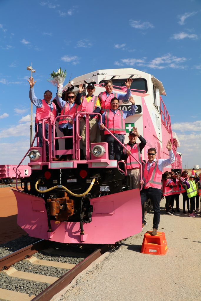 Pink Trucks, Pink Ship and now, Pink Trains!