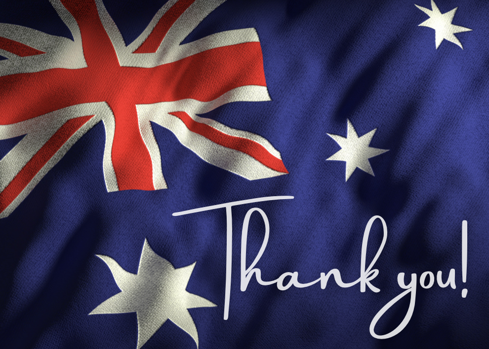 Message from Mrs Gina Rinehart, with thanks!